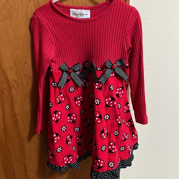 Rare Editions | Dresses | Rare Editions Super Cute Girls Red Ladybugs ...